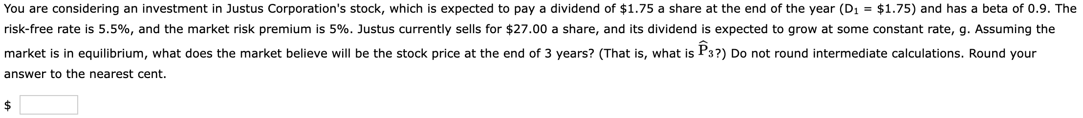 Solved answer to the nearest cent. | Chegg.com