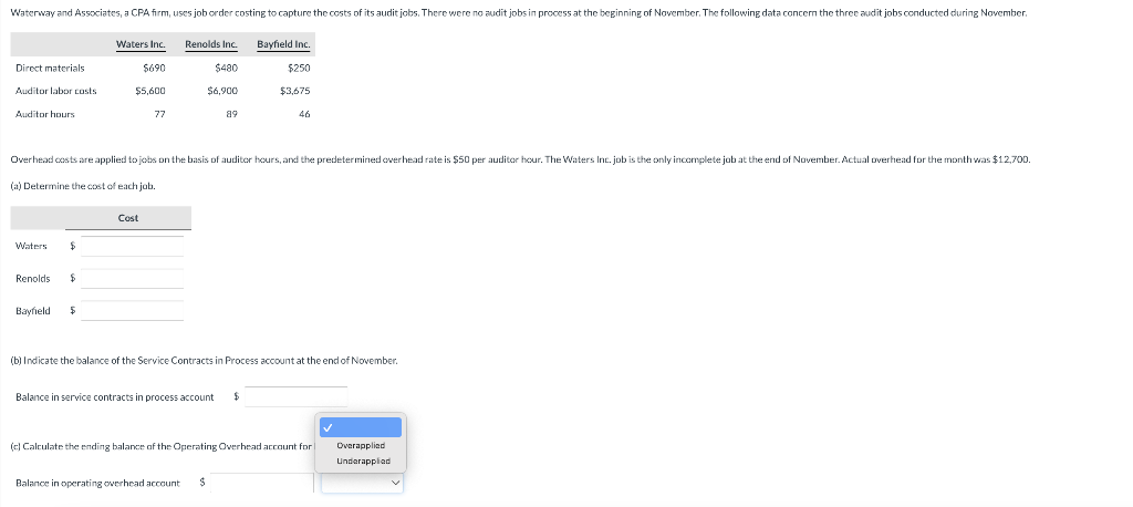 Solved (b) Indicate the balance of the Service Contracts in | Chegg.com