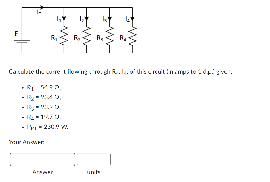 Solved Calculate the current flowing through R4,I4, of this | Chegg.com