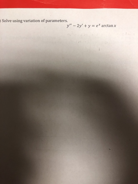 Solved Solve using variation of parameters. y" - 2y' + y = | Chegg.com