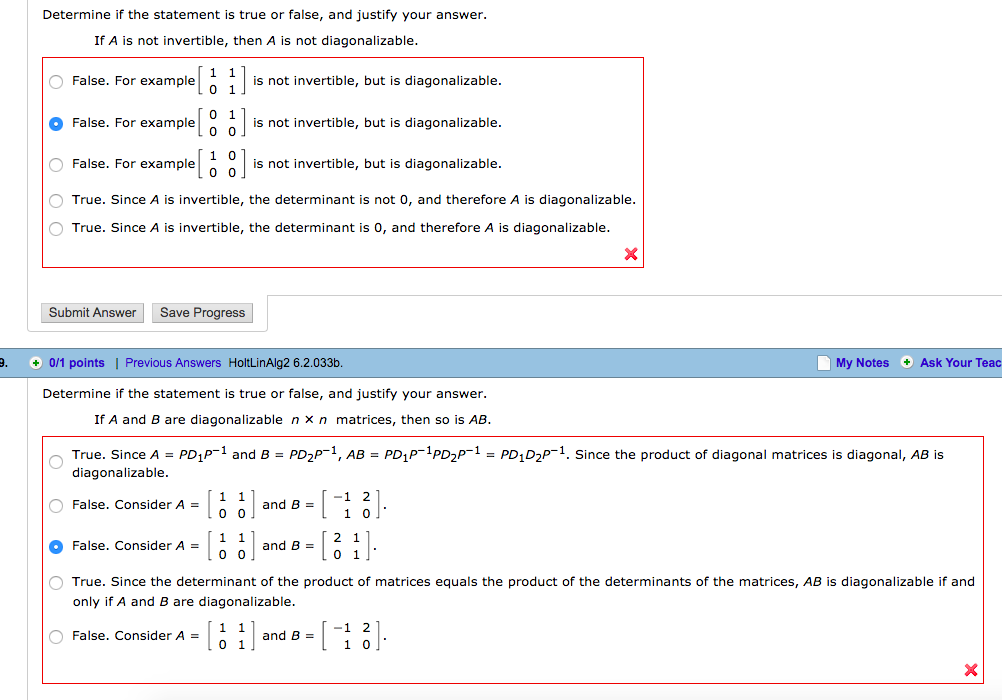 Solved Determine If The Statement Is True Or False And