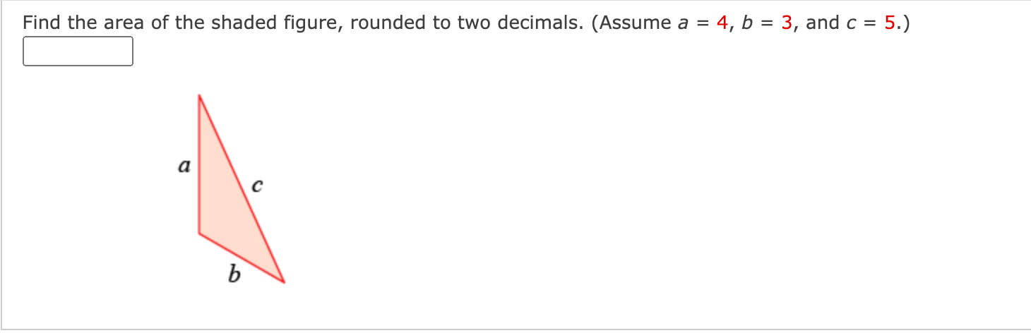 Solved Find the area of the shaded figure, rounded to two | Chegg.com
