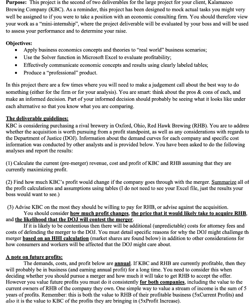 Solved Purpose: This project is the second of two | Chegg.com