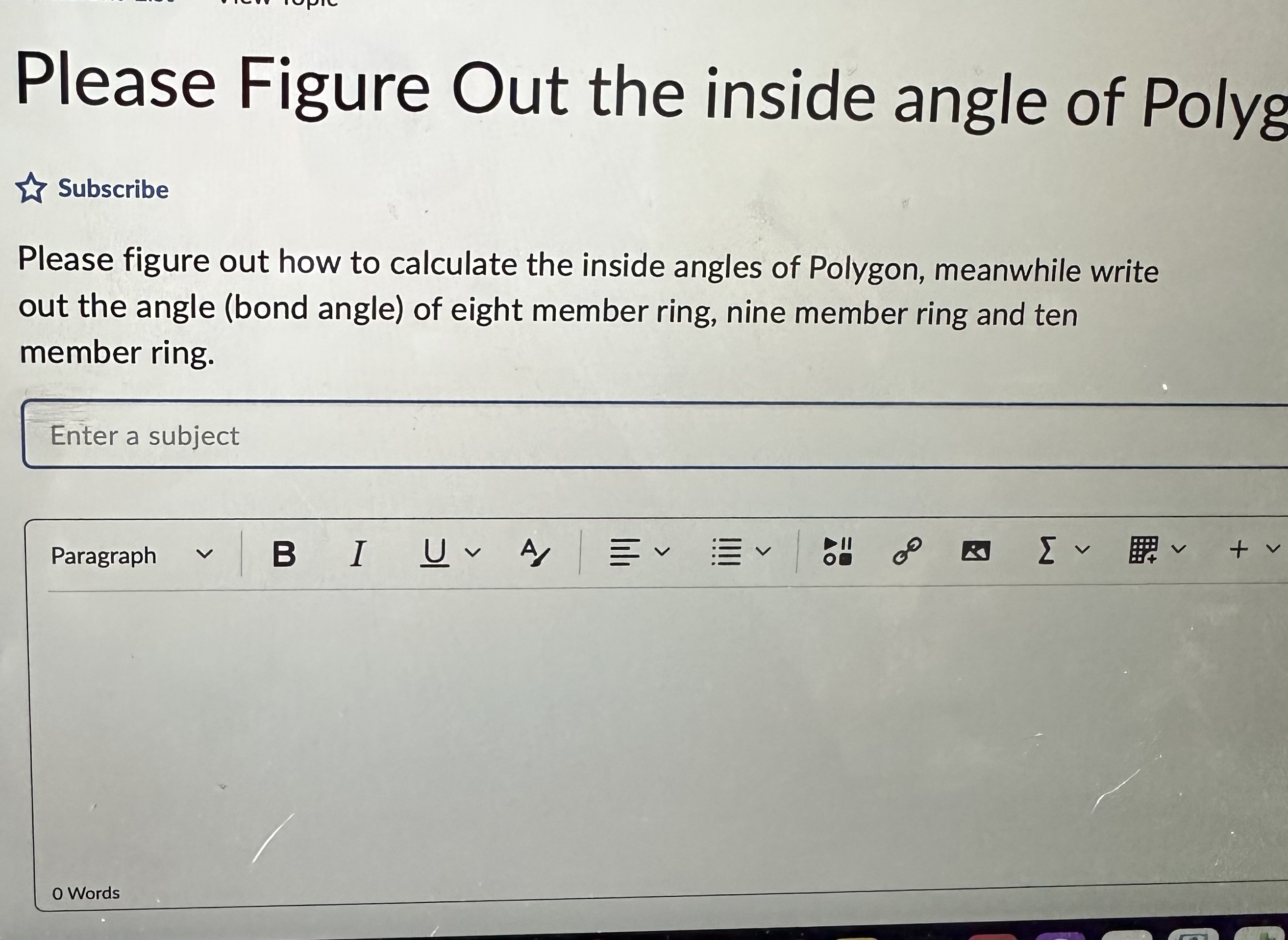 Solved Please Figure Out the inside angle of | Chegg.com