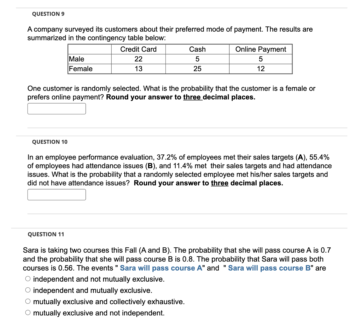 Solved A company surveyed its customers about their | Chegg.com