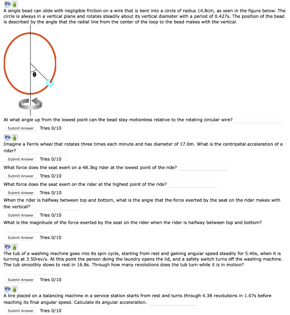 Solved A single bead can slide with negligible friction on a | Chegg.com Solved A single bead can slide with negligible friction on a | Chegg.com