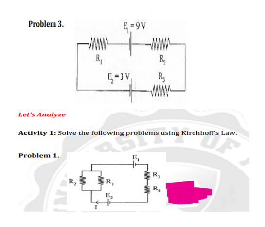 Solved Activity 1 Determine The Current Through Each