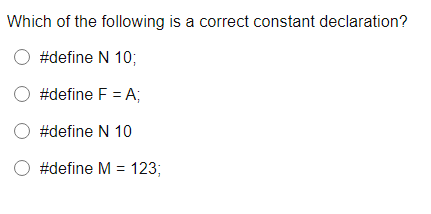 Solved Which of the following is a correct constant | Chegg.com