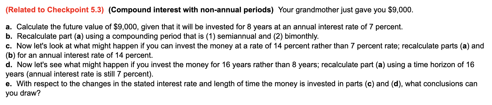 Solved (Related to Checkpoint 5.3) (Compound interest with | Chegg.com