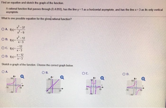 Solved Find an equation and sketch the graph of the | Chegg.com