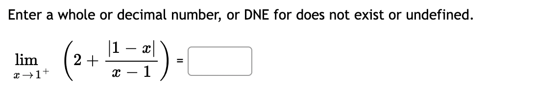 Solved Enter a whole or decimal number, or DNE for does not | Chegg.com