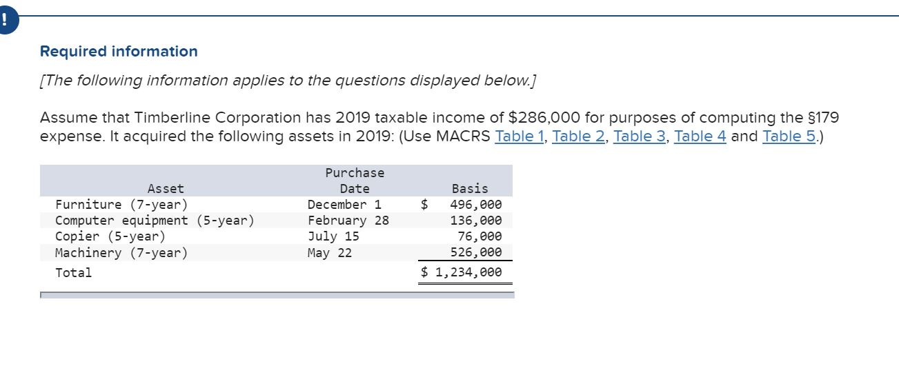 Solved a-1. What is the maximum amount of §179 expense | Chegg.com