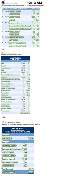 Solved Problem 3-2A (Part Level Submission) The Skyline | Chegg.com