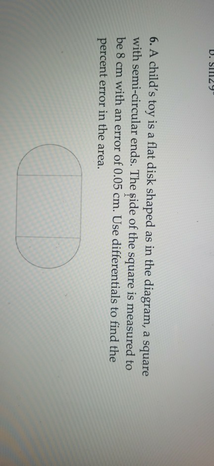 Solved D. SIf129 6. A child's toy is a flat disk shaped as | Chegg.com