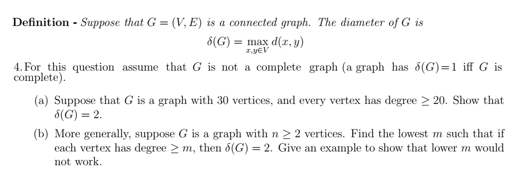Solved Definition - Suppose that G=(V,E) is a connected | Chegg.com