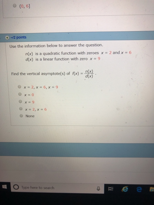 Solved +/--2 points Use the information below to answer the | Chegg.com