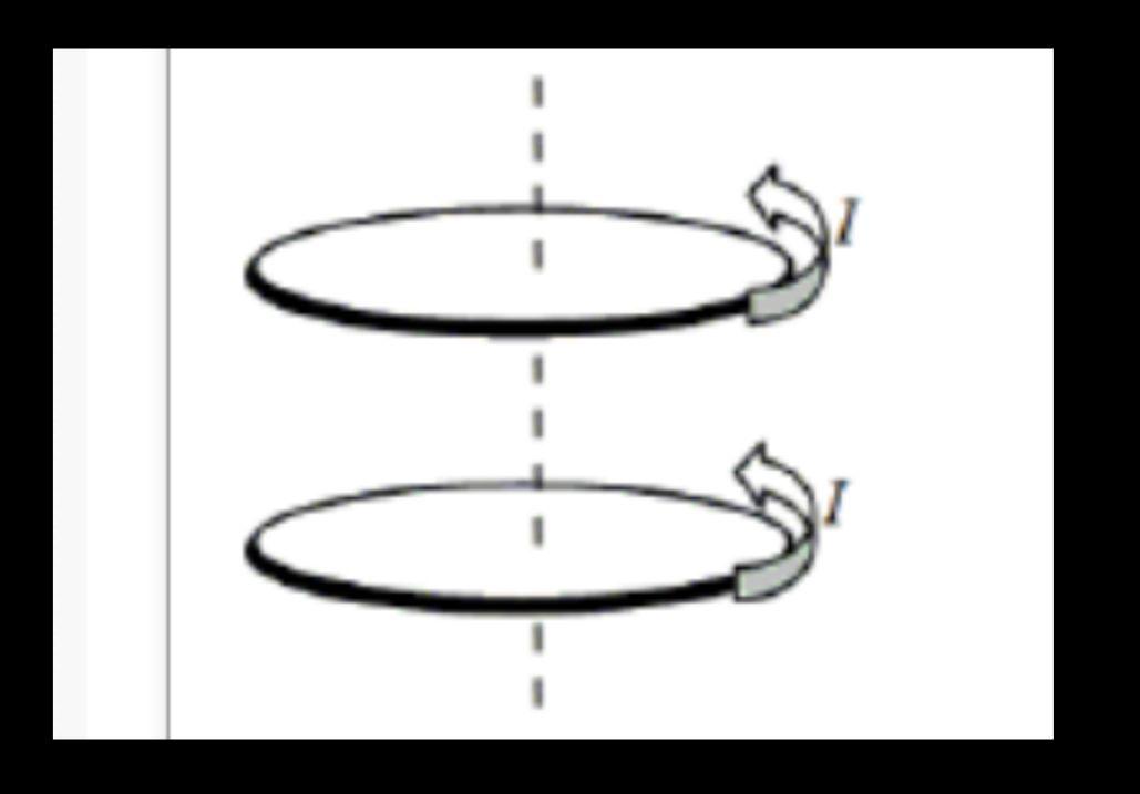 Solved A student runs a current through two loops as shown | Chegg.com