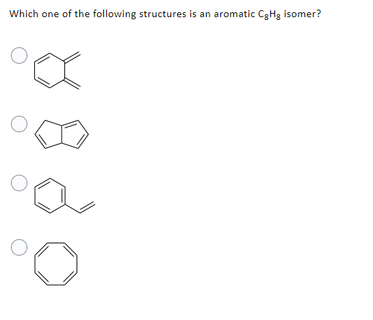 Solved Which one of the following structures is an aromatic | Chegg.com