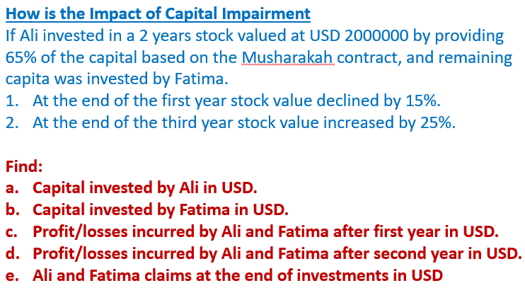 Solved How is the Impact of Capital Impairment If Ali | Chegg.com