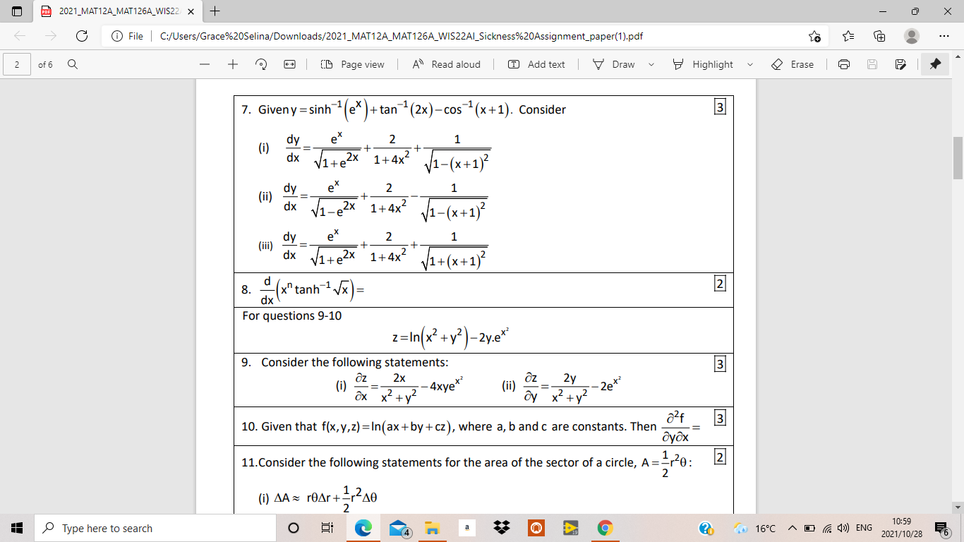 Solved DE 2021_MAT12A_MAT126A_WIS22 X + O C File | Chegg.com
