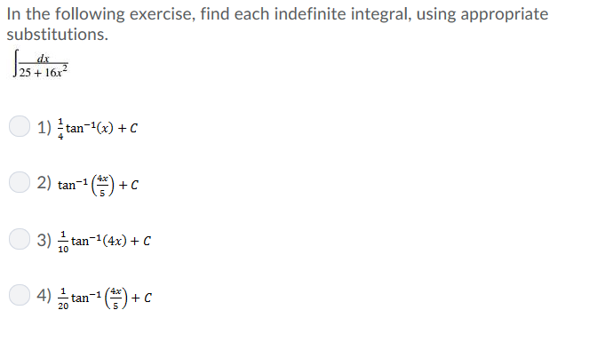 Solved In the following exercise, find each indefinite | Chegg.com