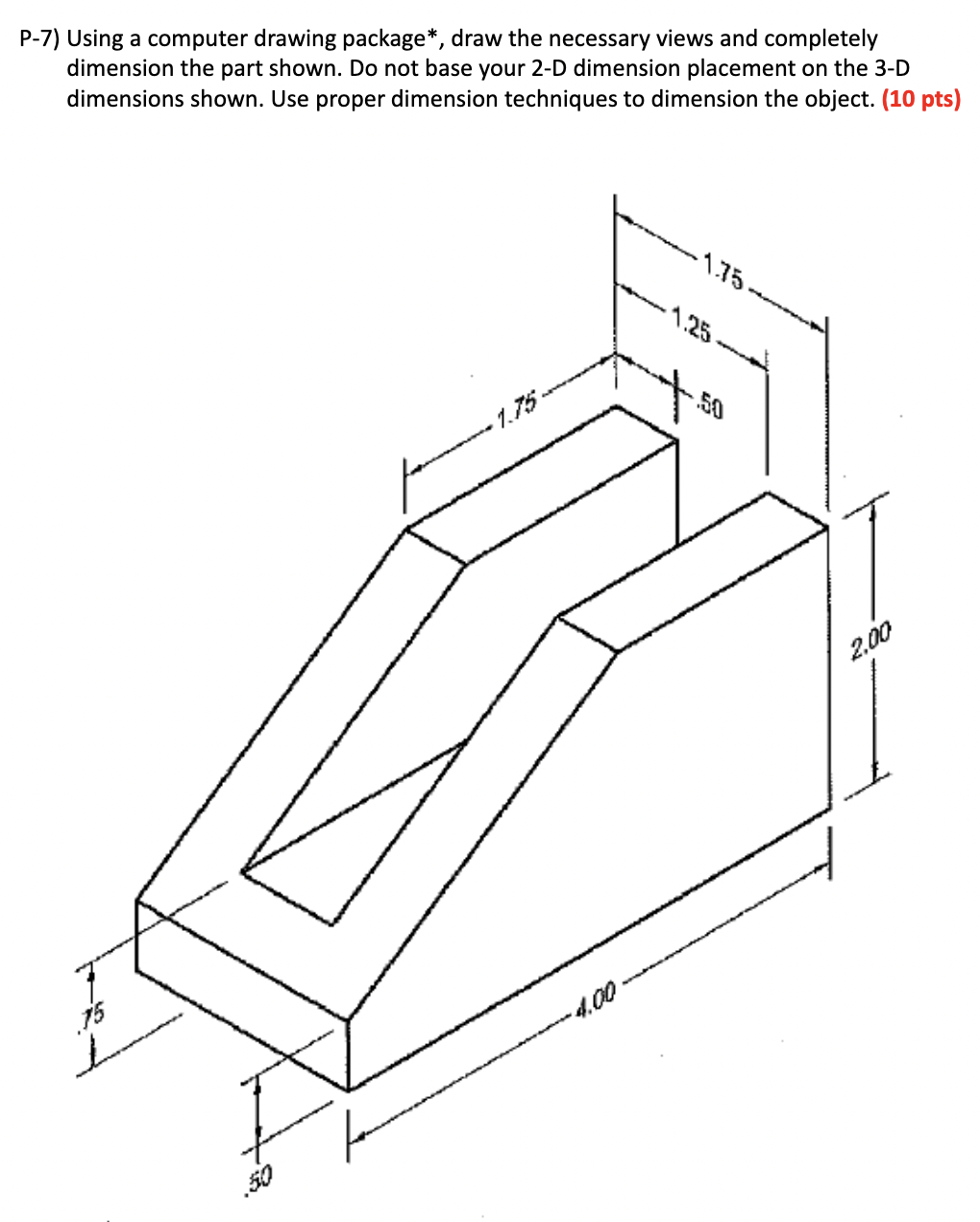 Solved P-7) Using a computer drawing package*, draw the | Chegg.com