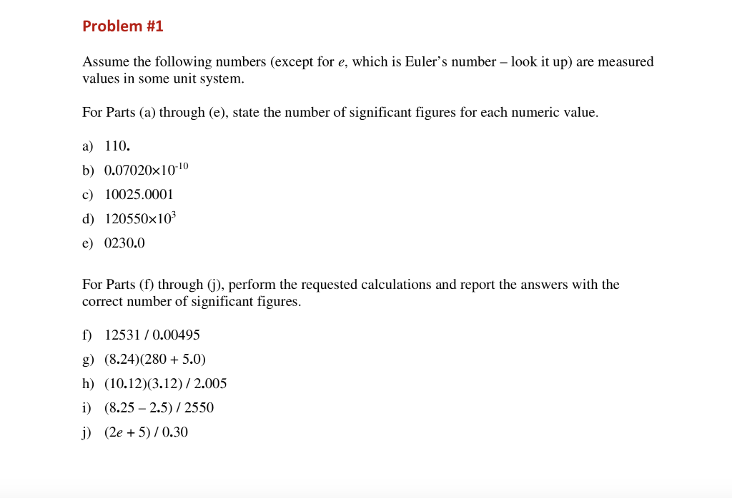 Solved Problem #1 Assume the following numbers (except for | Chegg.com