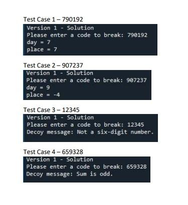 Solved Version 1: Partial Decoder Download and unzip the | Chegg.com