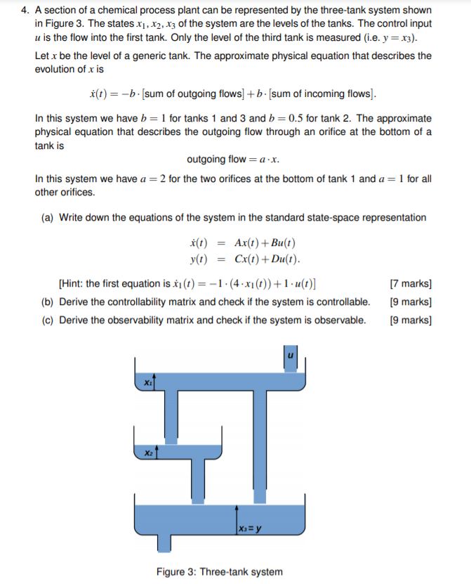 4. A section of a chemical process plant can be | Chegg.com