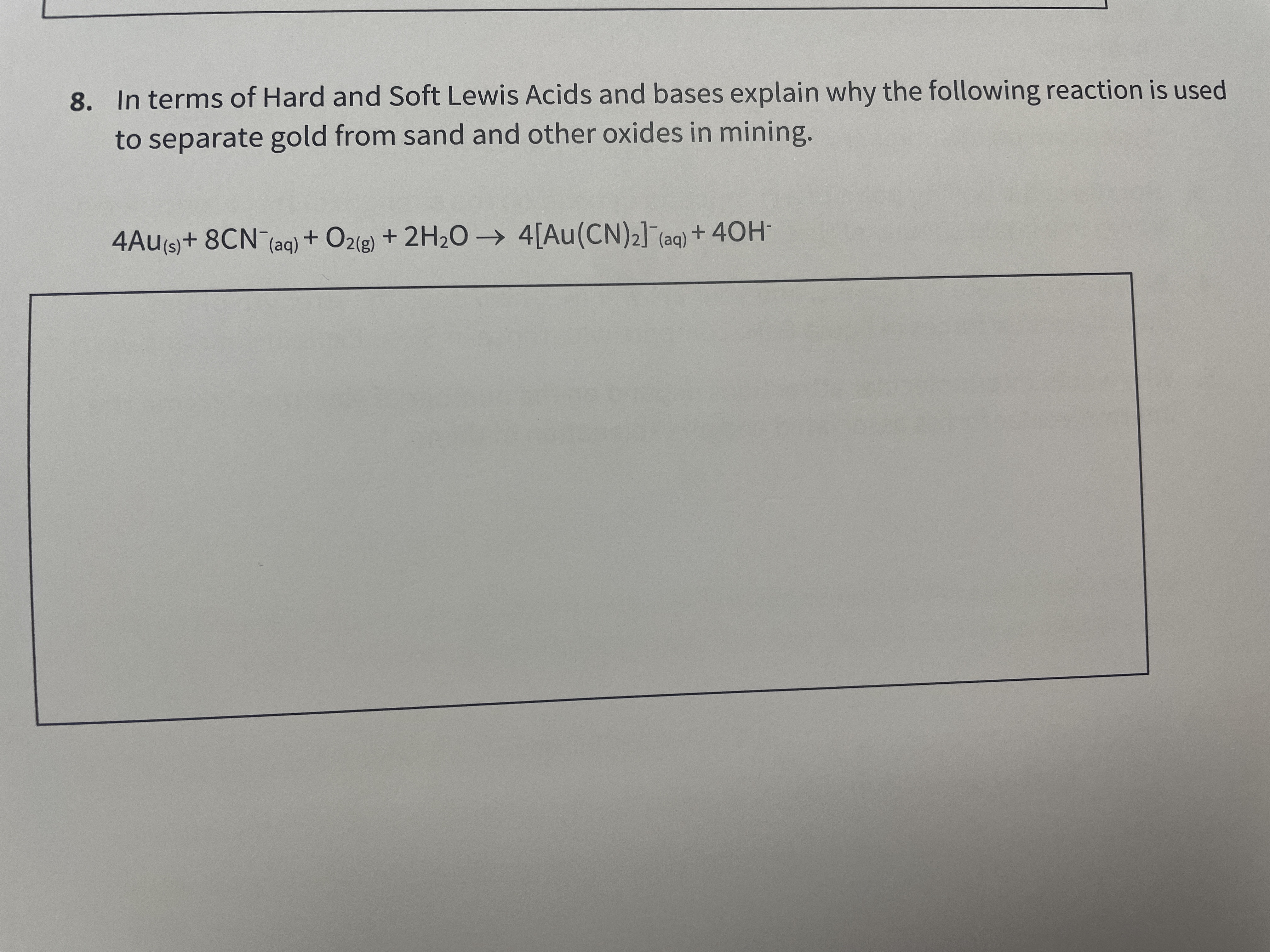 Solved In ﻿terms of ﻿Hard and Soft Lewis Acids and bases | Chegg.com