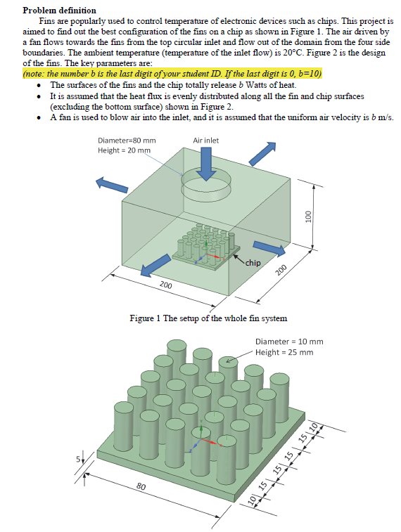 Problem definition Fins are popularly used to control | Chegg.com