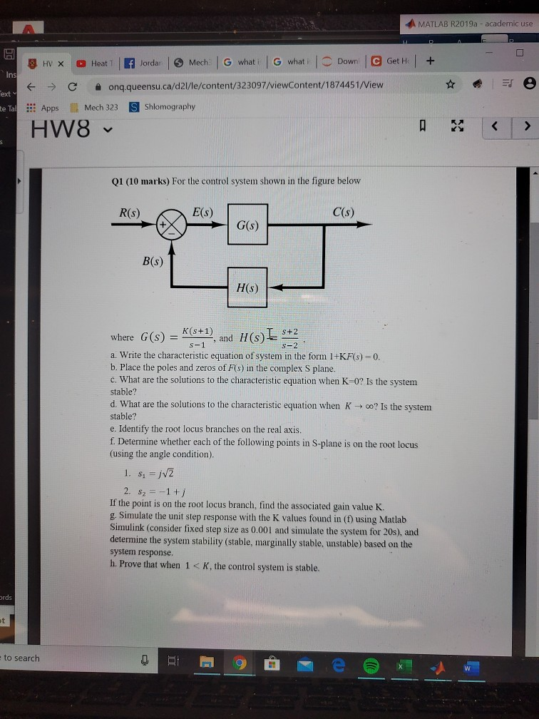Solved A MATLAB R2019a - academic use + Ins . O HV x Heat | Chegg.com