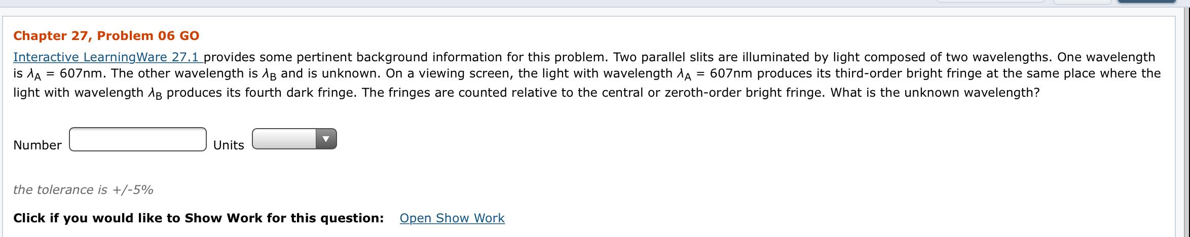 Solved Chapter 27, Problem 06 GO Interactive Learning Ware | Chegg.com