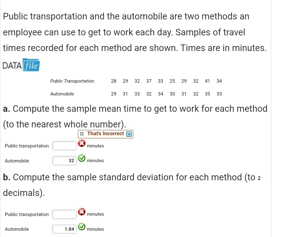 Solved Public transportation and the automobile are two | Chegg.com