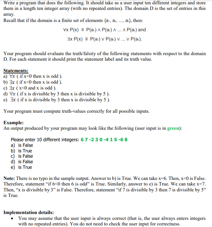 Solved Write A Program That Does The Following It Should