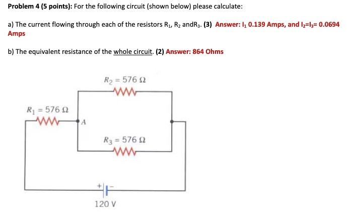 Solved Problem 4 (5 points): For the following circuit | Chegg.com