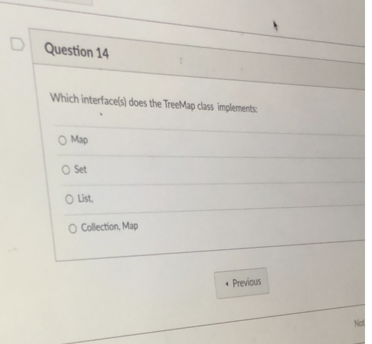 Solved Question 14 Which interface(s) does the TreeMap class | Chegg.com