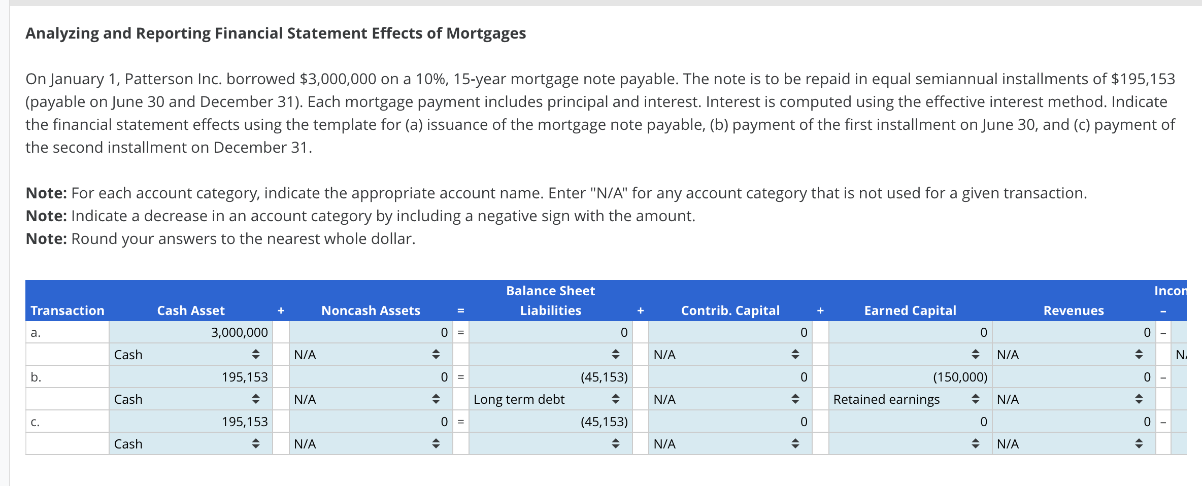 Analyzing and Reporting Financial Statement Effects | Chegg.com