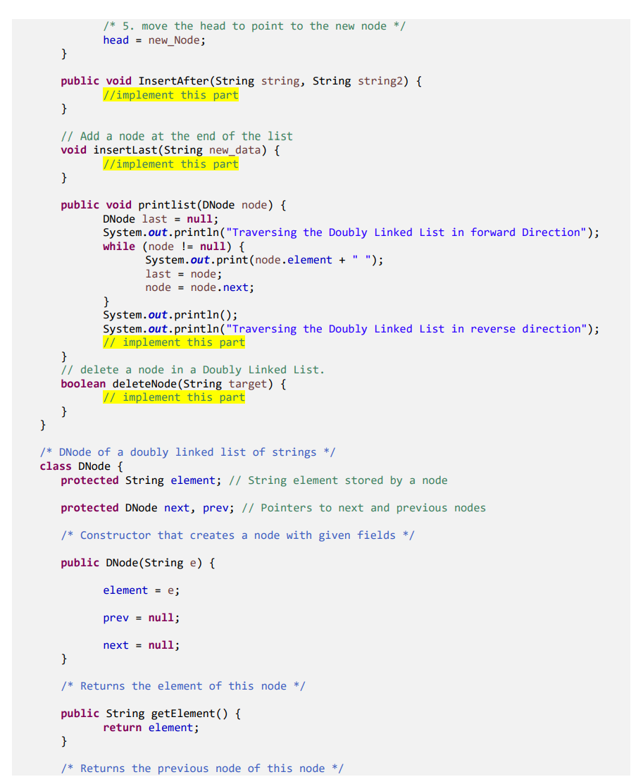 Solved Examples 1. A doubly linked list is a data structure | Chegg.com