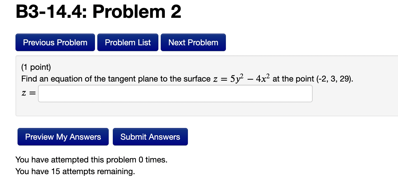 Solved B3-14.4: Problem 2 Previous Problem Problem List Next | Chegg.com