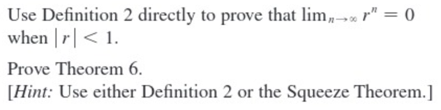 Solved Use Definition 2 directly to prove that lim_(n rarr | Chegg.com
