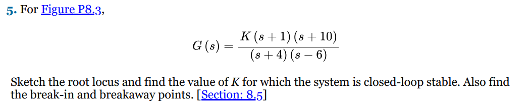 4. For the open-loop pole-zero plot shown in Figure | Chegg.com