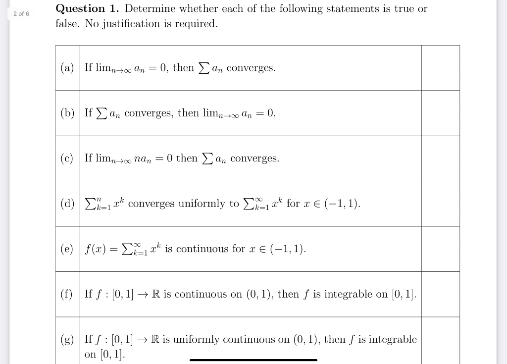 Real analysis question! a little bit of explanation | Chegg.com