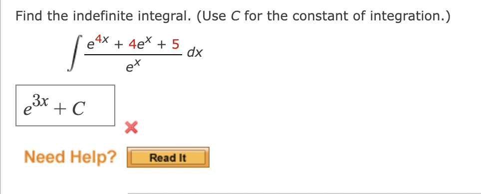 Solved Find the indefinite integral. (Use C for the constant | Chegg.com