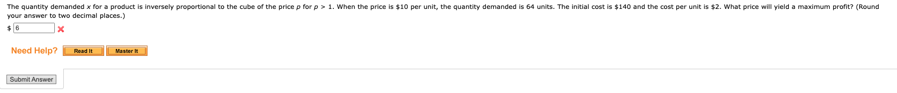 Solved our answer to two decimal places.) is | Chegg.com