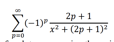 Solved Sum the series by taking the Fourier transform of | Chegg.com