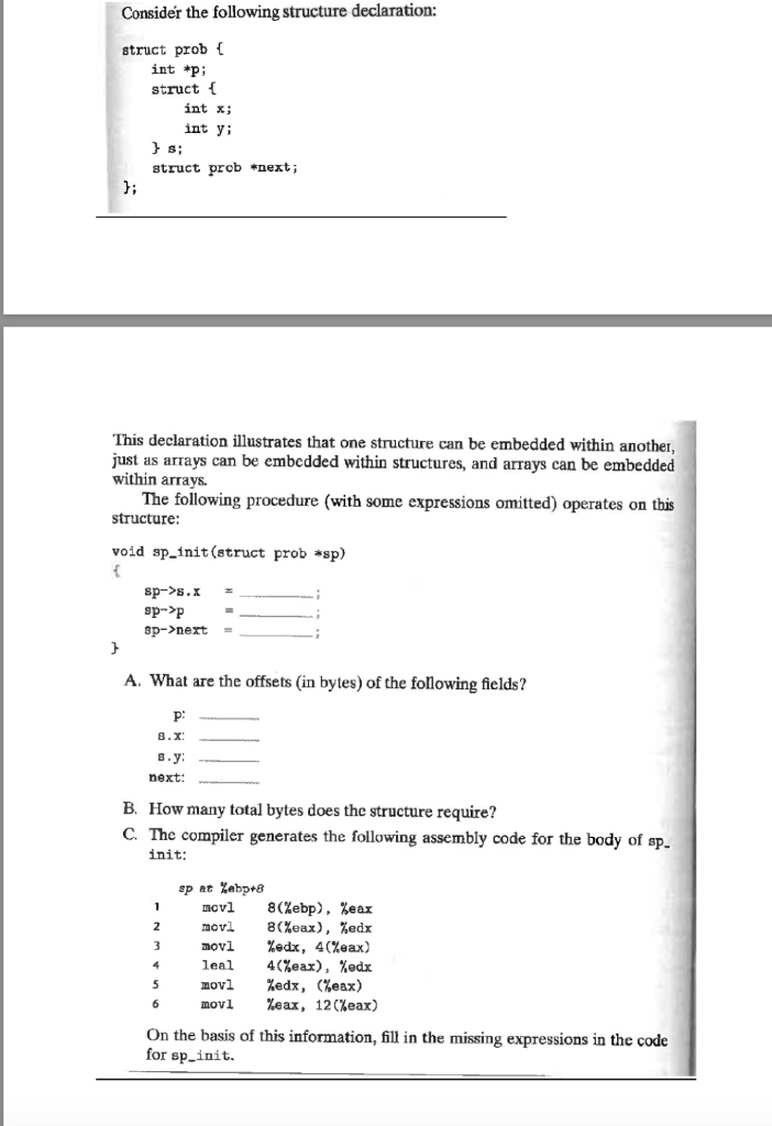 Consider The Following Structure Declaration Struct