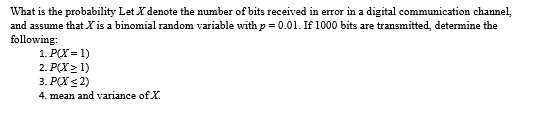 Solved What is the probability Let X denote the number of | Chegg.com