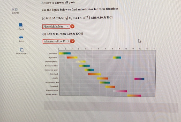 Solved Be sure to answer all parts. Use the figure below to | Chegg.com