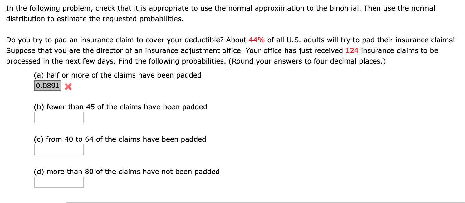 Solved In the following problem, check that it is | Chegg.com
